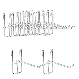 Stainless Steel Wall Bracket Display Hooks 4.3-inch Long 10 Pcs