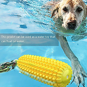 SLAUNT Dog Chew Toys for Aggressive Chewers Dog Toothbrush Squeaky Interactive Dog Toys Corn Stick Toy for Small Medium Dog Cleaning Teeth