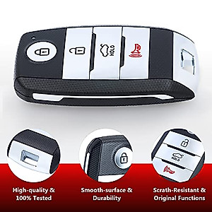 Aichiyu Smart Remote Key Fob Replacement for Kia Optima 2014 2015 4 Buttons FSK 433Mhz ID46 Chip, FCC ID: SY5XMFNA433, Model: SVI-XMFNA433, P/N: 95440-2T500, 95440-4U000