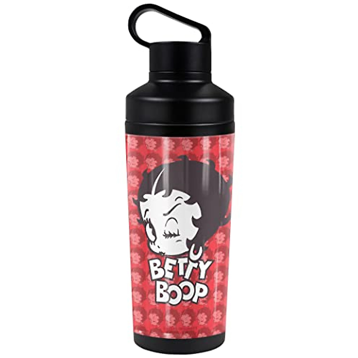 Betty Boop OFFICIAL Forty Winks 18 oz Insulated Water Bottle, Leak Resistant, Vacuum Insulated Stainless Steel with 2-in-1 Loop Cap