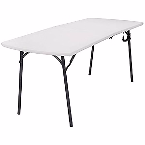 CoscoProducts Diamond Series 300 lb. Weight Capacity Folding Table, 6' X 30", White