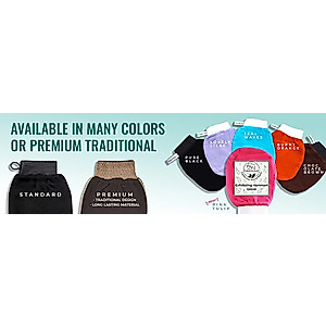 Natural Elephant Exfoliating Hammam Glove… (Pure Black Single)