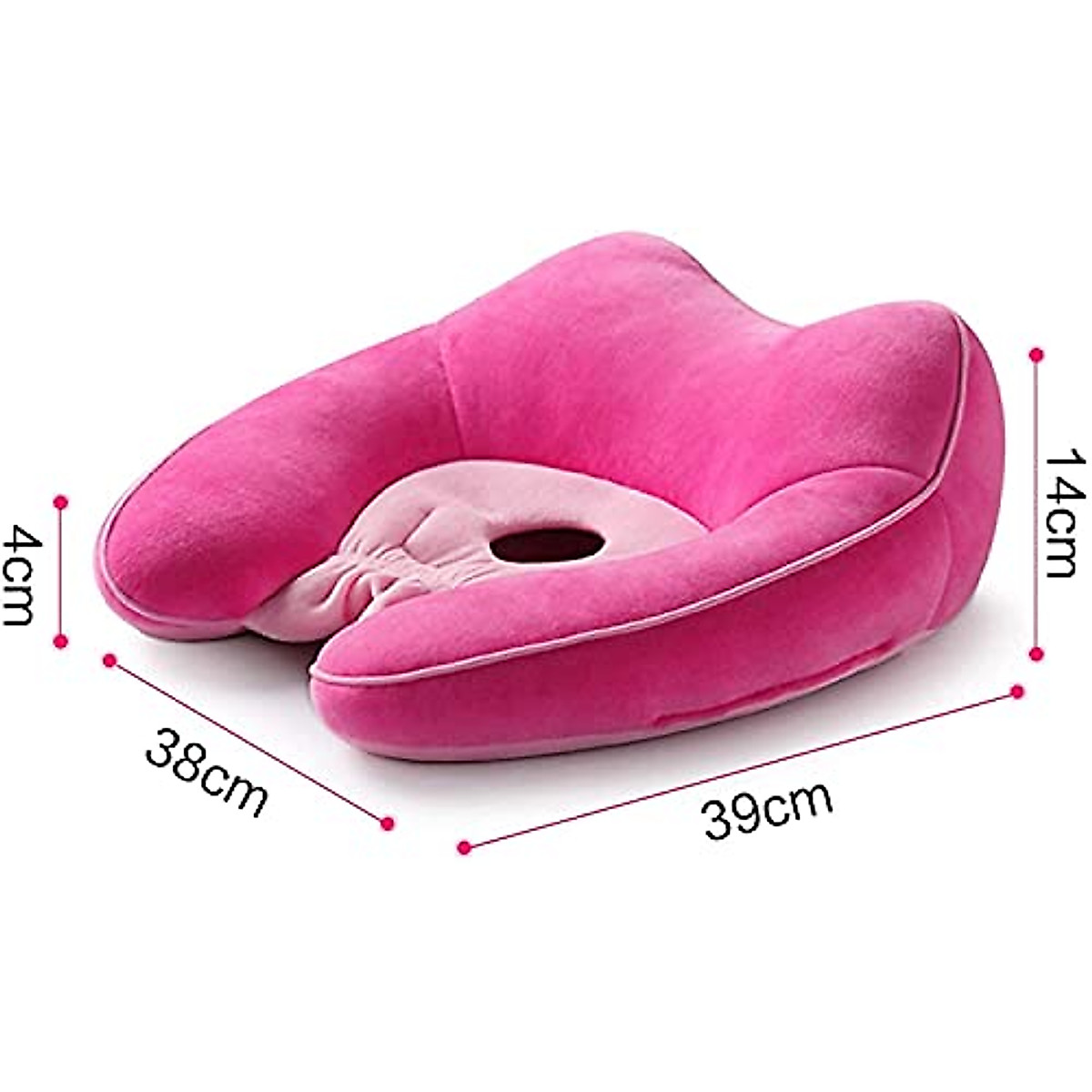 car seat cushion Beautiful Buttocks Cushion Comfort Chair Tailbone Pillow Ventilated Designed for Hip Back Sciatica Pain Relief Ergonomic Pillow Curved Surface Slow Rebound office chair cushion zhuang