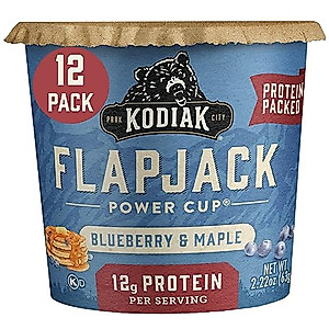 Kodiak Cakes Pancake On the Go, Blueberry and Maple, 2.16 Ounce (Pack of 12)