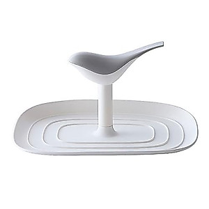 XJKLBYQ Pan Lid Holder Silicone Multifunctional Spatula Spoon Rack Kitchen Storage Organizer Stand White