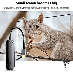 lulaven iShare Wireless HDMI Display Adapter, Streaming Device for iPhone to TV, HD Video and Audio Sync, HDMI Adapter for iPad, Streaming Mirroring YouTube to TV, 33FT Transmission, Black