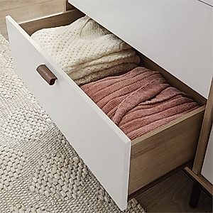 Sauder Anda Norr Modern 6-Drawer Dresser in Sky Oak, Sky Oak Finish