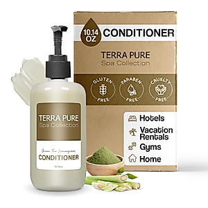 Terra Pure Conditioner | Spa Collection | Hotel Amenities in Pump Bottle | 10.14 oz. / 300 ml (Single Bottle)