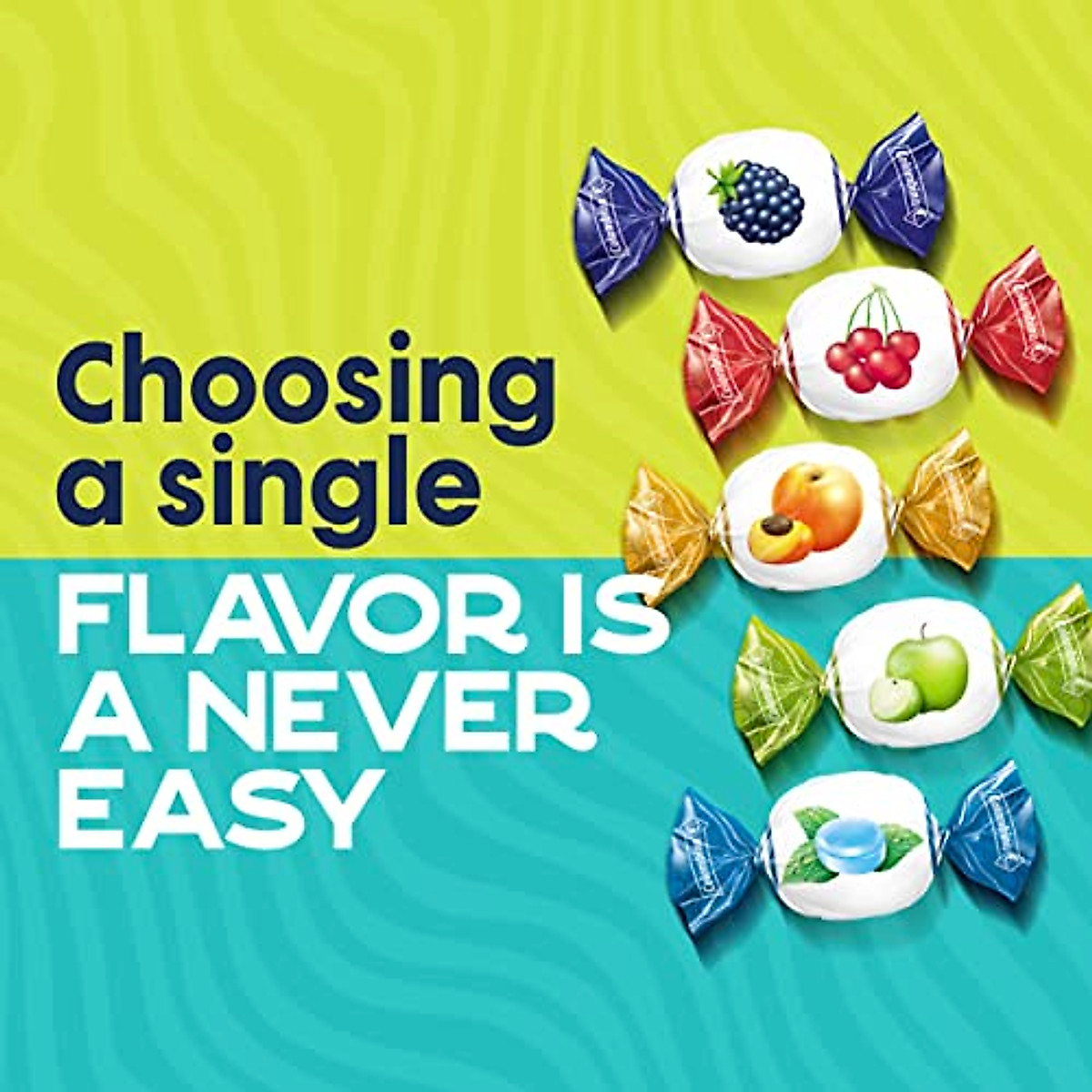 Colombina Delicate Fruit Filled Drops Individually wrapped hard candy in a bulk bag of 4 Assorted Fruit Candy Flavors, 2.2 pounds, 660 candies from Colombina