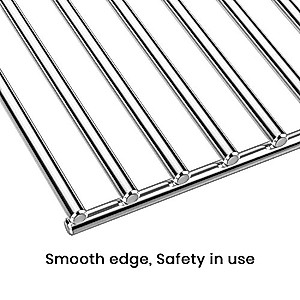 Stanbroil Solid Rod Stainless Steel Grill Cooking Grates Replacement Parts for Coleman Roadtrip Swaptop Grills LX LXE LXX, 2 Pack