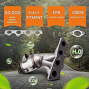 maXpeedingrods Exhaust Manifold Catalytic Converter for Hyundai Accent for Kia Rio Soul 2012 2013 2014 2015 2016 2017, Direct-Fit,EPA Compliant,w/Gasket Bolts