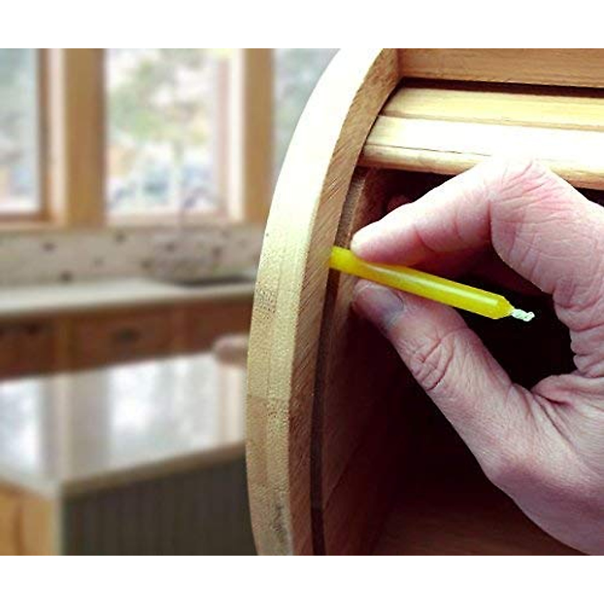 Cookbook People Original Rolltop Bread Box Bamboo Storage Bin