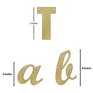 Custom Party Banner - Personalized Garland for Birthdays, Weddings, Bachelorette, Bridal Showers, Baby Showers, Graduation Celebrations | 20+ Glitter & Metallic Colors and 150+ Shape Options (Custom)