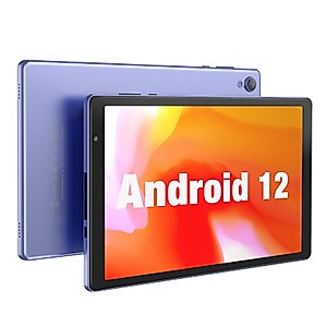 VOLENTEX 10 Inch Tablet Android 12 Tablet PC, Tablets with 32GB ROM 2GB RAM 512GB Expand, Quad Core Processor, WiFi 6, 10.1'' IPS HD Display, 6000mAh Battery, Dual Camera,Type C (Purple)