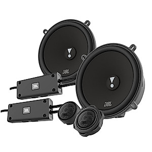 JBL - STADIUM52CF 5 1/4" 2-Way Car Audio Component Speakers (Pair) w/ STADIUM32S 3" Midrange upgrade System (Pair)