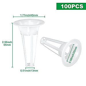 EATHEATY 100PCS Hydroponic Seed Basket, Seed Pods for Hydroponic Garden Compatible with Grow Sponges, Replacement Growing Plant Pods Seed Containers for Hydroponic Growing System (No Sponges)