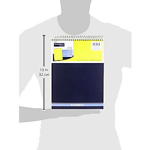 Mead Legal Pad, Top Spiral Bound, Wide Ruled Paper, 70 Sheets Count, 8-1/2" x 11", (3 Pack)