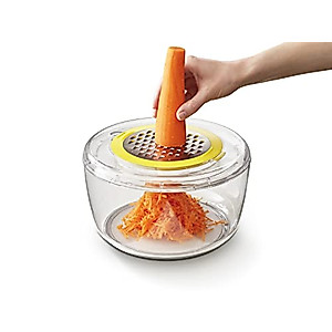 Joseph Joseph Multi-Prep 4-Piece Salad Making Set, Multi-Color, Salad Spinner, Spiral Cutter, Slicer and Grater, Compact Storage