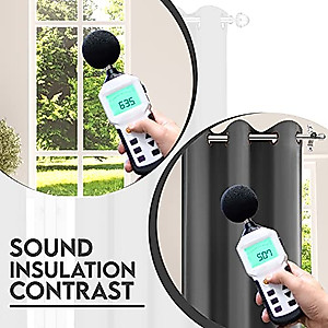 Utopia Bedding Blackout Curtains for Bedroom, Grommet Window Curtains 84 Inch Length 2 Panels, Thermal Insulated Drapes for Living Room (Grey, 42W x 84L Inches)