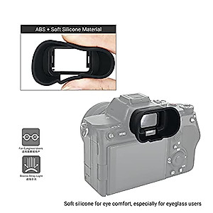 Soft Silicon Camera Viewfinder Eyecup Eye Cup Eyepiece Replacement for Sony Alpha A7R V A7RV A7R5 A7 IV A7M4 A7IV A1 & A7S III A7SIII A7S3 ILCE-7SM3 EVF Eyeshade Protector Replaces Sony FDA-EP19