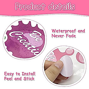 Colorful Inspirational Quotes Wall Decals Watercolor Paint Wall Decals Ink Splatter Splotches Wall Stickers Motivational Lettering Positive Sayings Stickers for Kids Classroom Nursery Playroom School