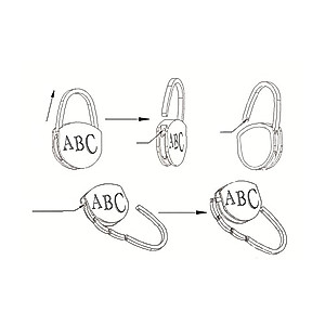 Purse Hook Portable Purse Hanger Embedded Rhinestone, Womens Handbag Hangers for Table Foldable Purse Magnet, Silver