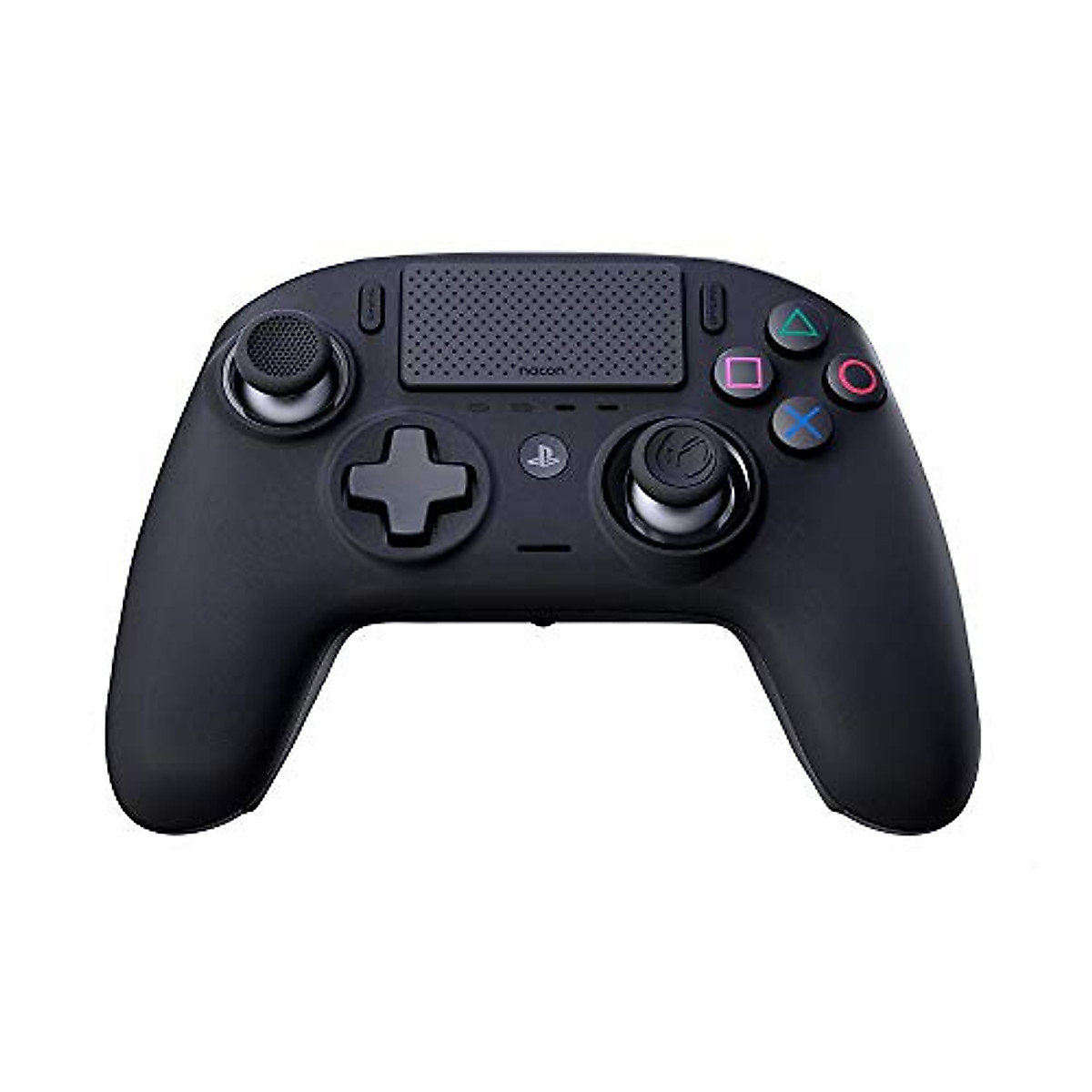 NACON PlayStation 4 Controller - Wired, USB-C, 4 Configurable Shortcut Buttons, Dual Concave Customizable Sticks, LED Player Status Indicator