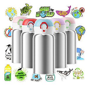 YOHKOH Insulated Kids Water Bottle with Straw, 12oz Reusable Travel Kid Thermos Water Bottle with Shoulder Strap, 18/10 Stainless Steel Double Wall Vacuum Insulated Water Bottle for School (Red)