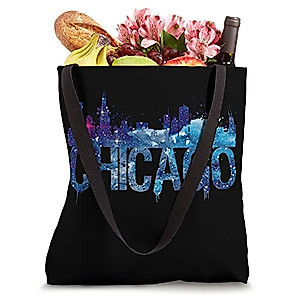 Chicago City Skyline Illinois Family Vacation Trip Souvenir Tote Bag