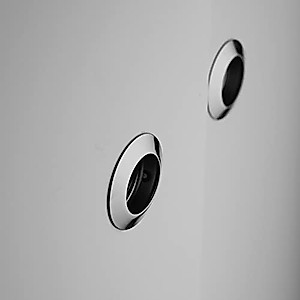 Wood Full Vision Display 70 Inch Glass Retail Showcase with Aluminum Frame and Glass Shelving (White)