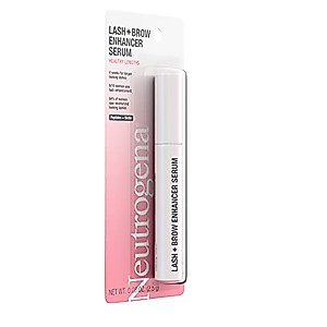 Neutrogena Healthy Lash + Brow Enhancer Serum For Unisex Adult Formulated with Biotin & Peptides; Nourishing & Conditioning Serum to Enhance the Look of Lashes & Eyebrows, 0.08 oz