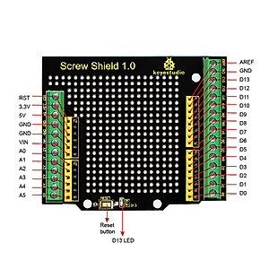 KEYESTUDIO Proto Screw Shield for Arduino R3, Prototype Expansion Board for U&O