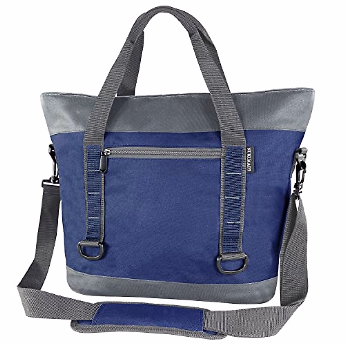 Nukuaaot Large Insulated Cooler Bag 35 Cans，Insulated Reusable Grocery Bag with Shoulder Strap,Leak-Proof Soft Cooler Bag for Travel, Beach, Camping Shopping Black Blue