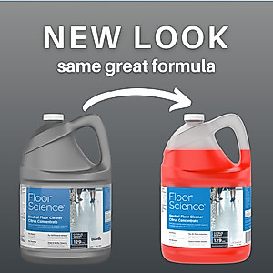 Diversey CBD540441 Floor Science Professional Neutral Floor Cleaner, Deep & Gentle Cleaning with No Residue or Rinse Required, Citrus Scent, Concentrate, 1-Gallon