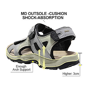 CAMEL CROWN Comfortable Hiking Sandals for Women Waterproof Sport Sandals for Walking Beach Water with Arch Support