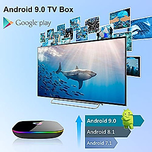 SGH Q Plus Android 9.0 TV Box 2GB RAM 16GB ROM H6 Quad-core cortex-A53 Support 3D 6K Ultra HD H.265 2.4GHz WiFi 10/100M Ethernet HDMI Smart TV Box