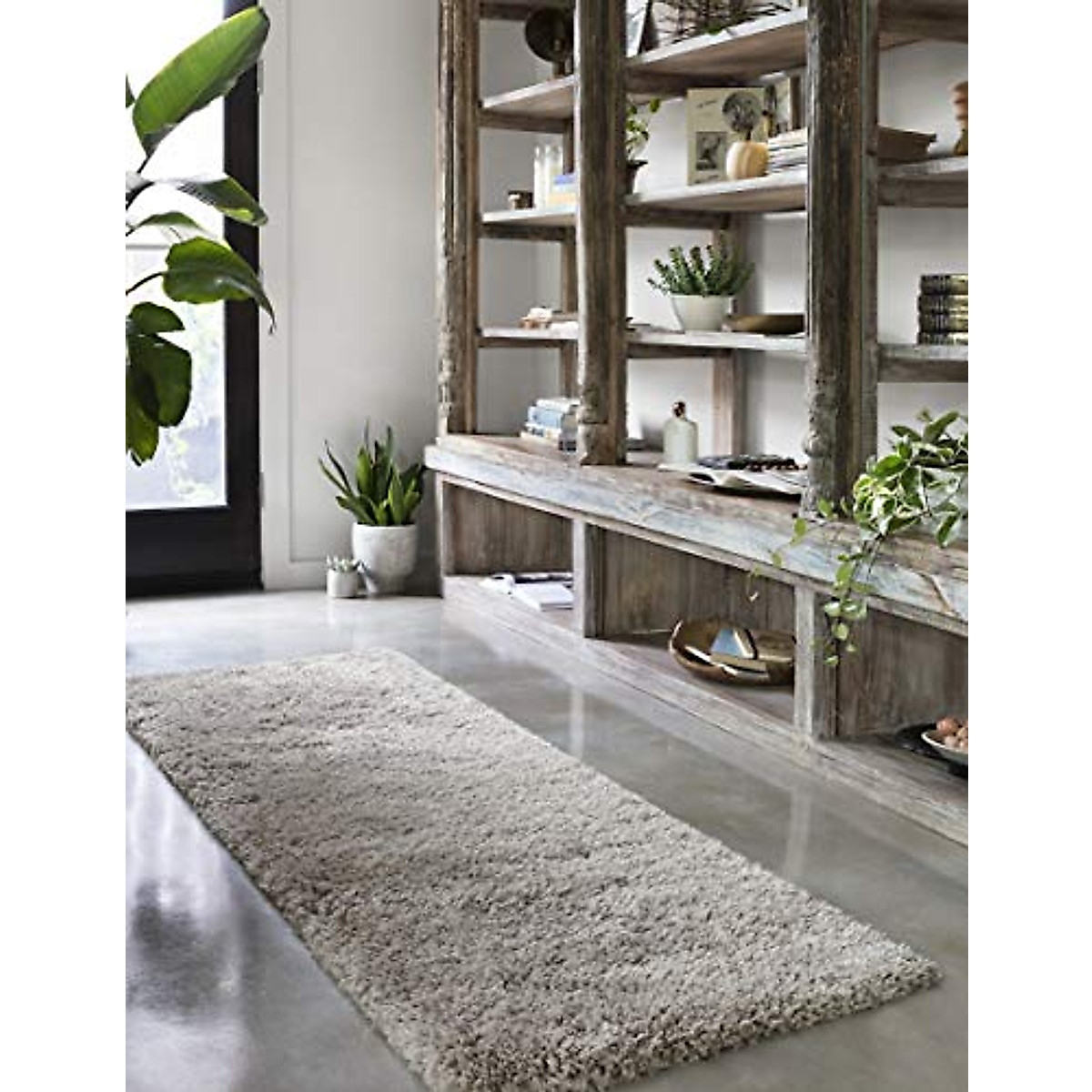 Loloi II Mila Shag Collection MIL-01 Taupe 2'-3" x 3'-9" Accent Rug