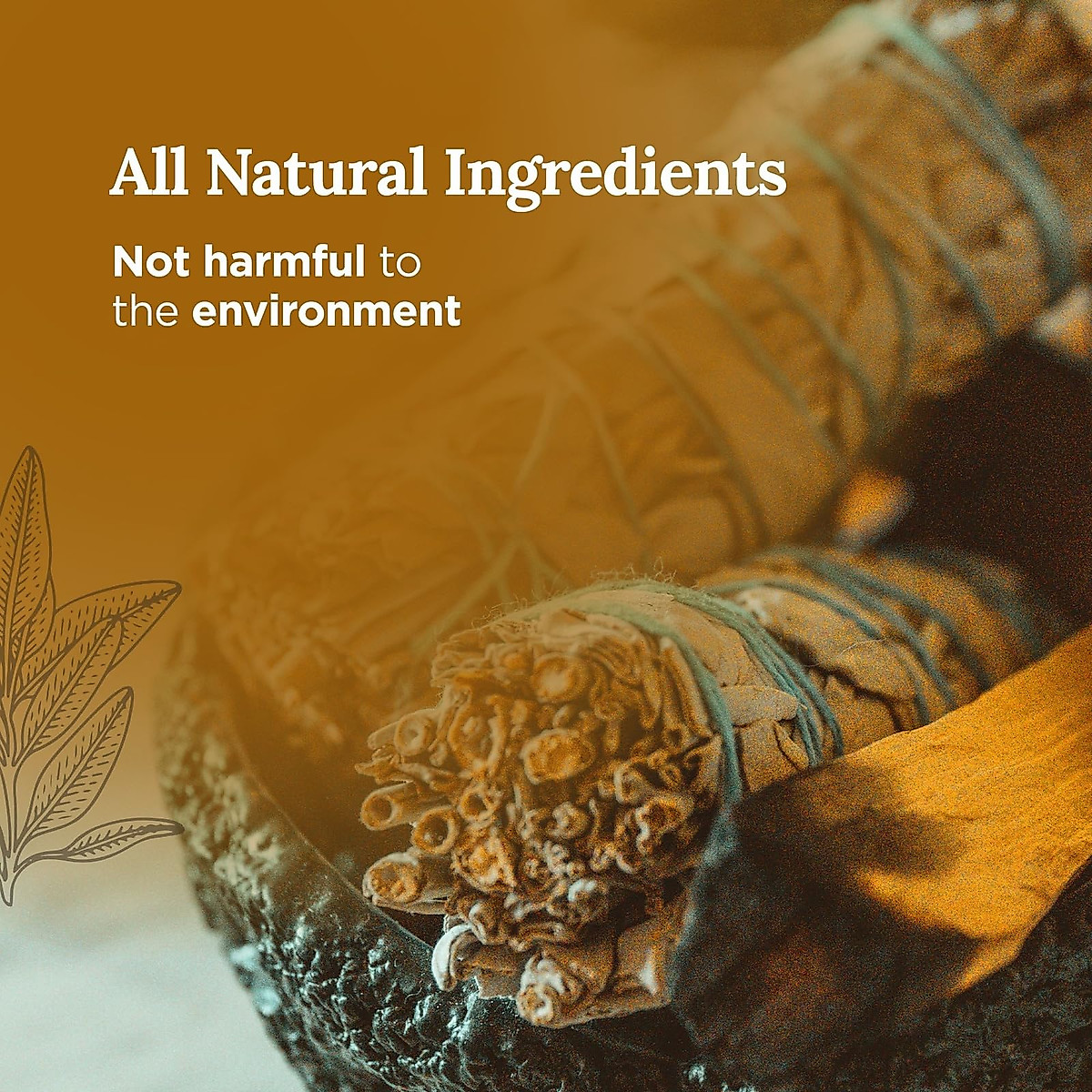 MAGNIFICENT 101 Affirmations Sage, Cedar, Palo Santo, Sprinkle of sage Leaves Smudge Candle for House Energy Cleansing, Banishes Negative Energy - Soy Wax Tin Candle (I Align with Abundance)