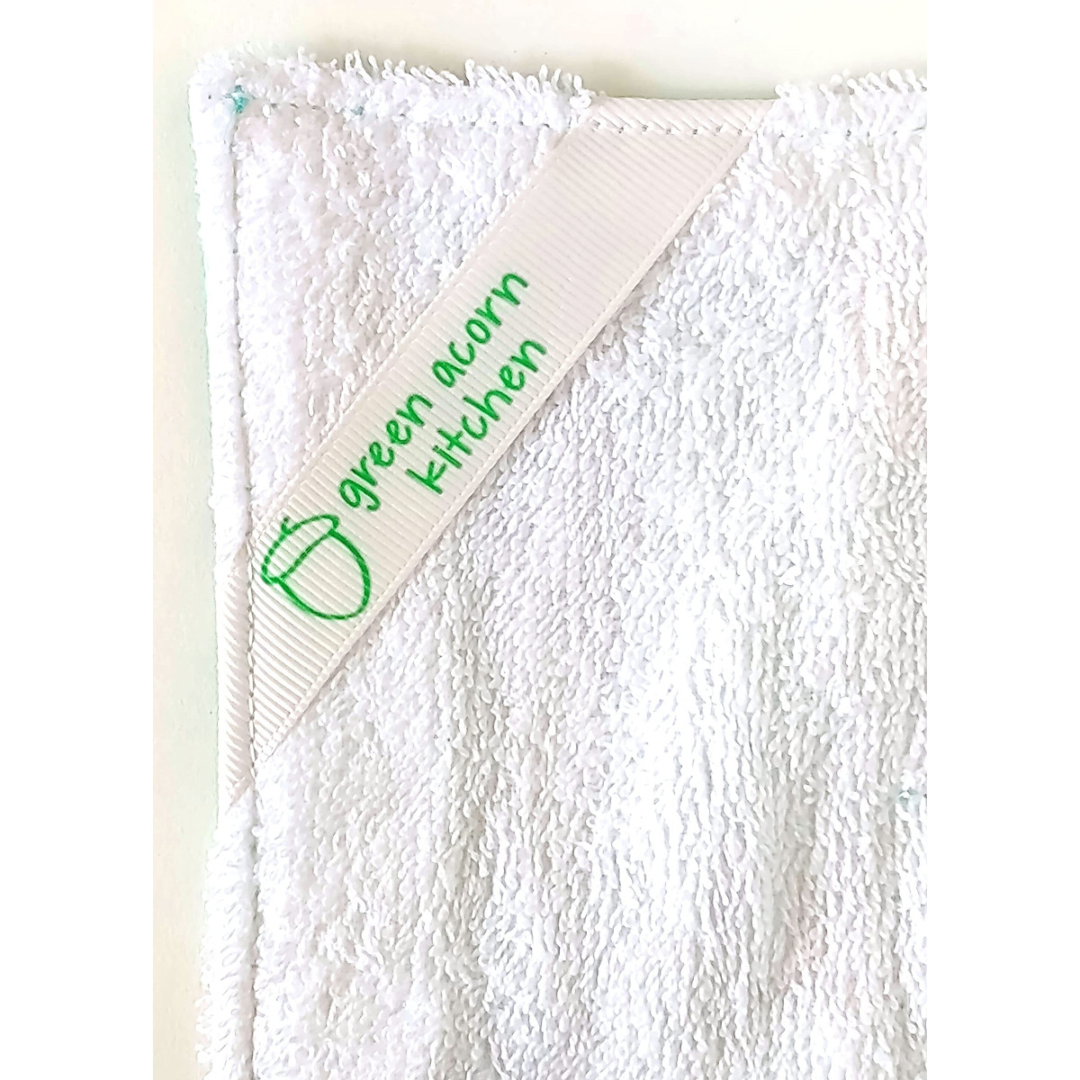 Camping Scenes on Green Coffee Station Mat - Dish Drying Mat - Pet Placemat - Appliance Mat - Camper Mat - 16 x 20 Inches - Handmade by Green Acorn Kitchen