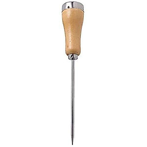 ESKONI Stainless Steel Ice Pick Punch Kitchen Tool Wooden Handle Metal Cover