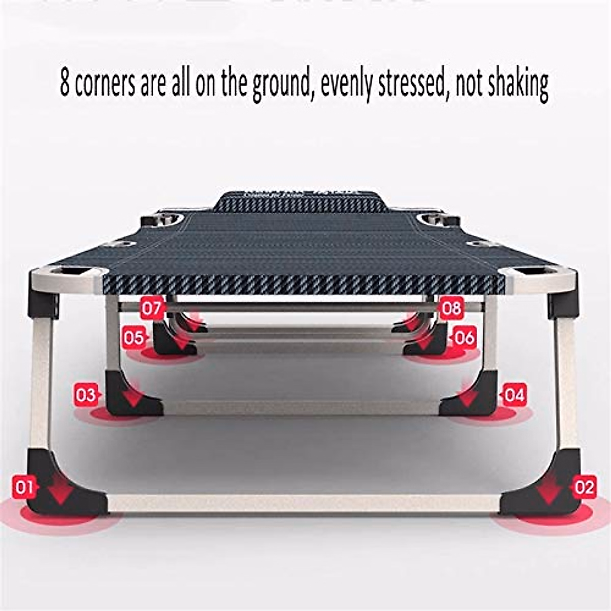 XZGDEN Lightweight Camping Chairs Garden Loungers Folding Chair Folding Sun Lounger, Metal Frame Breathable Lazy Chair, Detachable Pillow, Portable Garden Outdoor Recliner 190cm