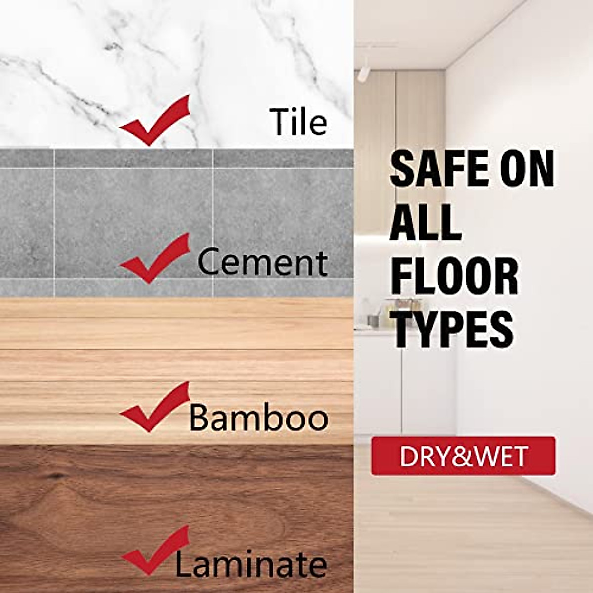 Spray Mop for Floor Cleaning, Washable Reusable 2 Pads Refillable Spray Bottle for Easy Wet Dry Mopping Dust Flat Mops for Hardwood Laminate Tile Floors wih 18 Inch Pad