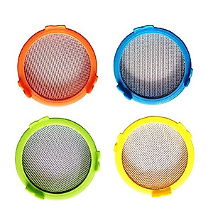 Plastic Sprout Lid,Stainless Steel Split Sprouting Lids for Sprouts Broccoli Alfalfa Mustard Mung Beans (Colorful)