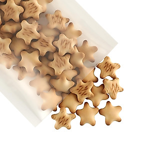 Set of 100 Chamber Vacuum Sealer Bags Clear and White BPA-Free Flat Open Fill Pouches for Food Packing (4.75 inch x 6.75 inch)