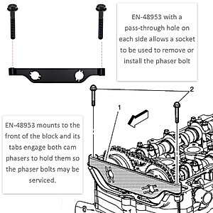 EN 48953 Cam Phaser Retainer/Camshaft Actuator Locking Tool Replace AM-EN-48953 Fit for 2010 Chevrolet Equinox, Ecotec/2010 Buick Lacrosse, 2010 GMC Terrain 2.0L, 2.4L ECOTEC Engines