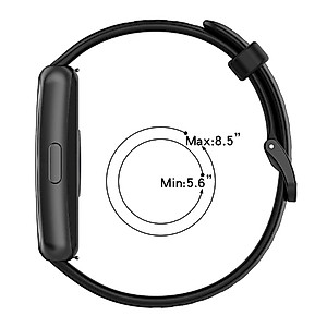 Compatible with Honor Band 7 Band 7 TPU Watch Straps - Quick Release Watch Bands Soft Waterproof Watch Strap for Men Women - for Smartwatches Straps Replacement