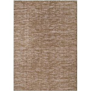 LUXLOOM Large Solid Rug 8x10 Washable Rug Ultra-Thin Low Pile Floor Mat Modern Rug Contemporary Non-Shedding Carpet Non-Slip Accent Rug for Living Room Bedroom Dining Room Nursery Home Office Camel