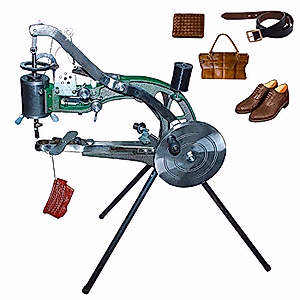 ColouredPeas (the Latest Upgraded Version 10 -Bearings) Shoe Repair Hand Sewing Machine, Shoe Cobbler Machine with Nylon Line, Manual Mending for Shoes/Bags/Clothes/Quilts/Coats/Trousers…