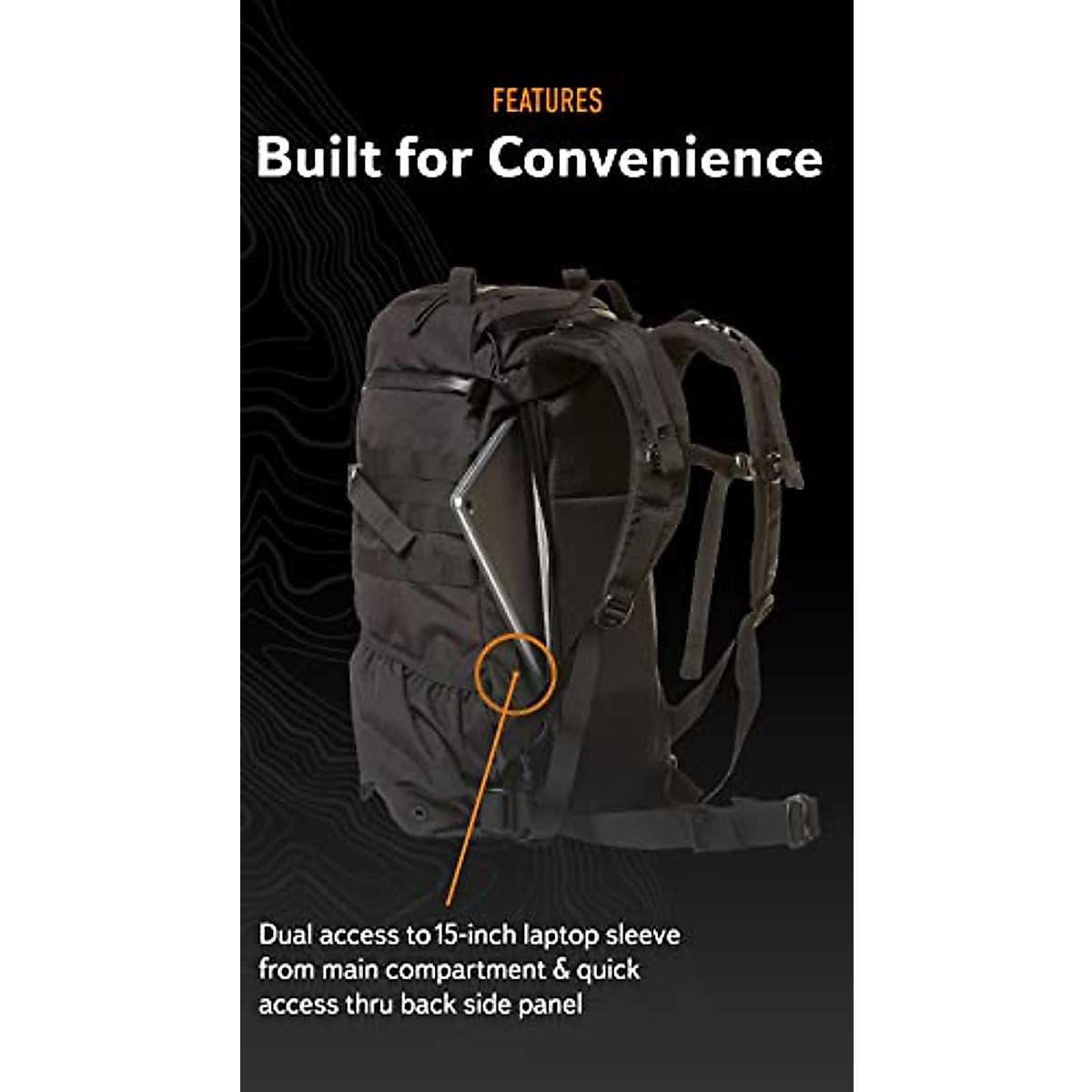 Mystery Ranch 2 Day Backpack - Tactical Daypack Molle Hiking Packs, Black, L/XL