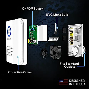 Clarifion - DSTx Portable Air Purifier (HEPA) and ODRx (UV-C Light) for Home Bundle